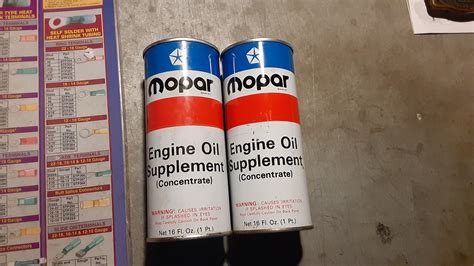 2 Full Cans Of Vintage Mopar Oil Additive The Hamb