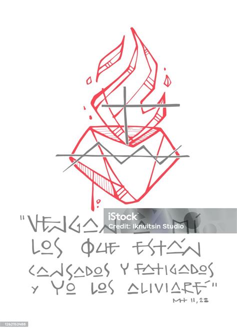 耶穌的聖心和聖經的短語向量圖形及更多心型圖片 心型 心臟 精神上的 Istock