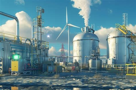 Premium Photo Hydrogen Production For Clean Energy From Solar And Wind