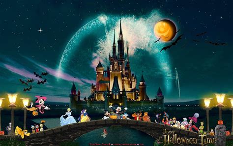 Disney Halloween Wallpapers Top Free Disney Halloween Backgrounds Wallpaperaccess