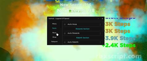 Legends Of Speed Auto Rebirth Auto Orbs Auto Hoops Scripts RbxScript