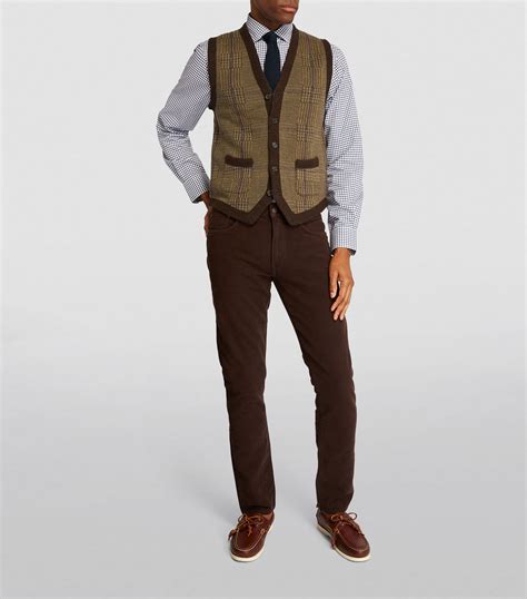 Polo Ralph Lauren Wool Tweed Sweater Vest Harrods Us