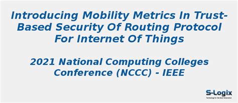 Trust Based Security Of Routing Protocol S Logix
