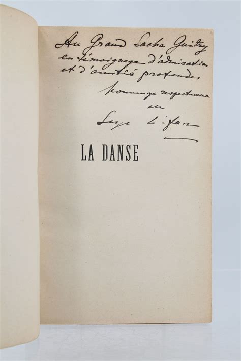 LIFAR La Danse Les grands Courants de la Danse académique Signed