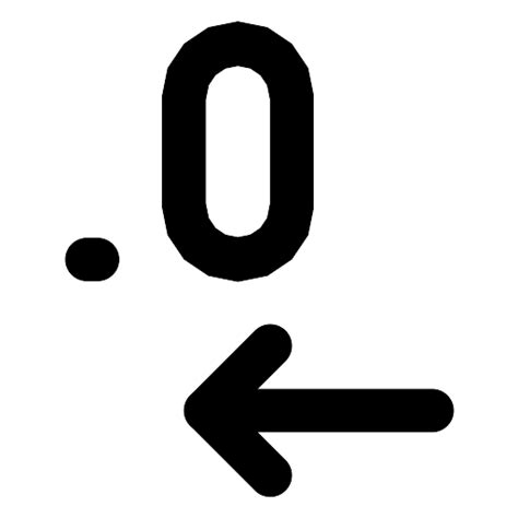 Reduce Decimal Places Vector SVG Icon PNG Repo Free PNG Icons