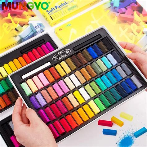문교 미니 소프트 파스텔 24 32 48 64 색 크레용 초크 아티스트 학생 낙서 그림 펜 학교 문구 미술 용품크레용