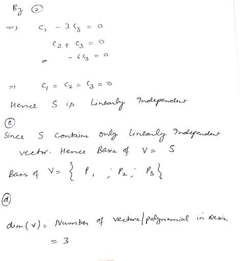Solved Question 2 Polynomials Consider The Set Of Polynomials In