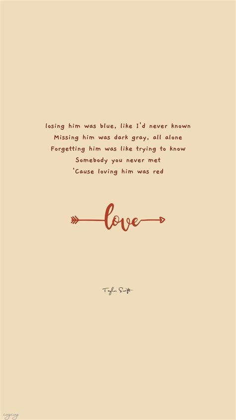 Pin By Florencia Niz On Wallpapers Taylor Swift Red Lyrics Taylor