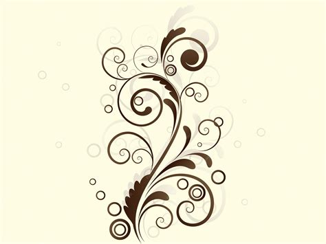 Premium Vector Abstract Floral Background With Swirls