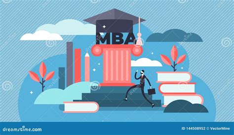 Mba Master Of Business Administration Vector Illustration Concept