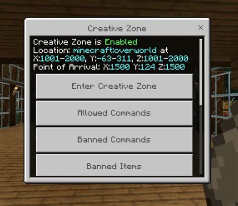 Creative Zone Minecraft Bedrock Addons Curseforge