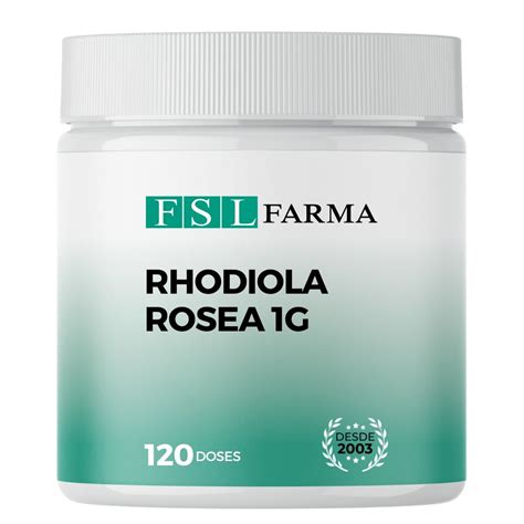 Rhodiola Rosea 1g 120 Doses Fsl Farma