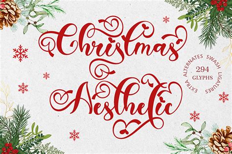 Christmas Aesthetic Script Free Design Resources