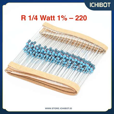 Resistor 1 4 Watt 1 220 Ohm Ichibot Store