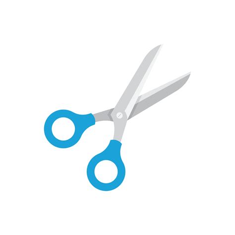 Scissor Icon In Flat Style Cutting Hair Equipment Vector Illustration