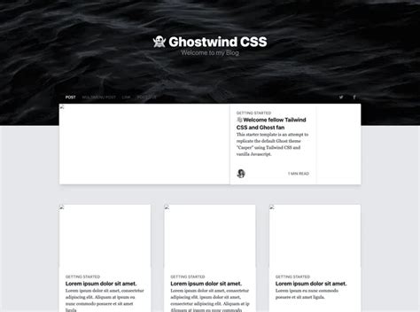 Ghostwind By Tailwindtoolbox A Undefined Template Built At Lightspeed