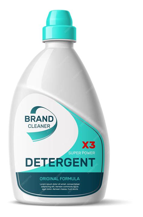Premium Vector Laundry Detergent Product Design Plastic Bottle With
