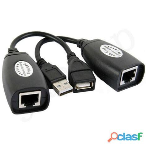 Extensor Usb Por Cable Utp Rj45 De Red Hasta 45m Extensión En
