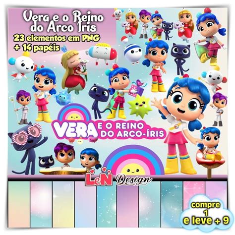 Kit Digital Vera E O Reino Do Arco íris Elo7 Produtos Especiais