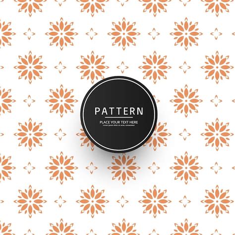 Free Vector Abstract Floral Tiles Seamless Pattern Repeating Design