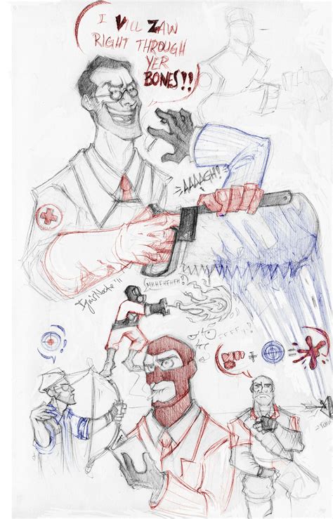 lazy tf2 skteches by ignisnocte on deviantart
