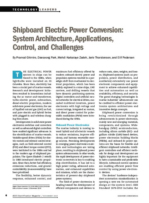 Pdf Shipboard Electric Power Conversion System Architecture Applications Control And
