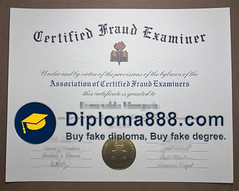 Sell Top Quality Certified Fraud Examiner Certificate Online