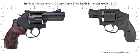 Smith And Wesson Model 19 Carry Comp 3 Vs Smith And Wesson Model 351 C