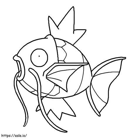 Magikarp 2 Coloring Page
