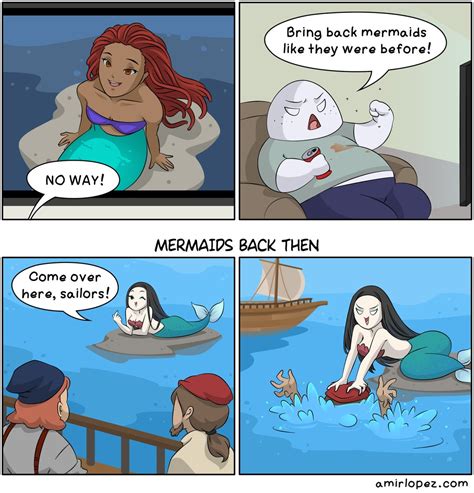The Mermaid Should Also Be Grey Like A Shark Rwitchesvspatriarchy