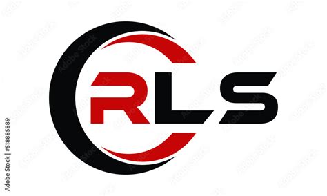 Rls Three Letter Swoosh Logo Design Vector Template Monogram Logo