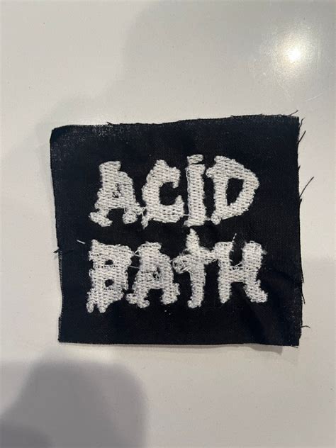 Acid Bath Embroidered Patch Etsy Diy Patches Punk Punk Patches