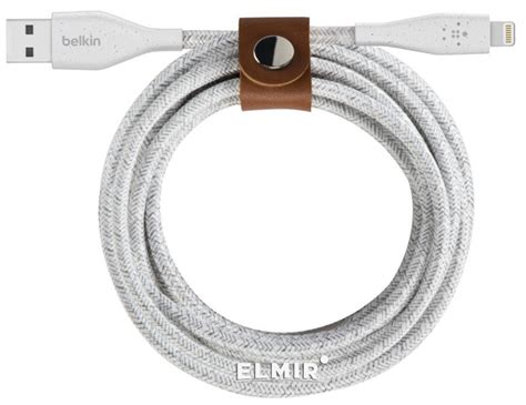 Кабель USB Lightning Belkin DuraTek Plus м White F J BT WHT купить ELMIR цена