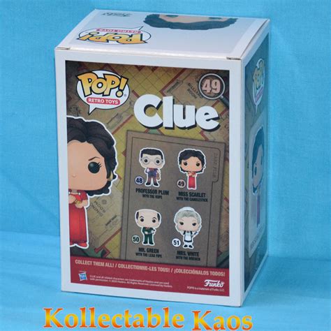 Clue Miss Scarlet With Candlestick Pop Vinyl Figure 49