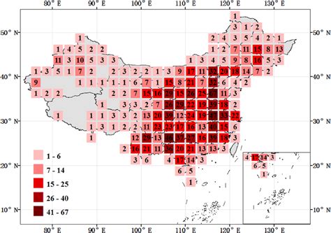 The Spatial Distribution Of Stations And Gridded Boxes With