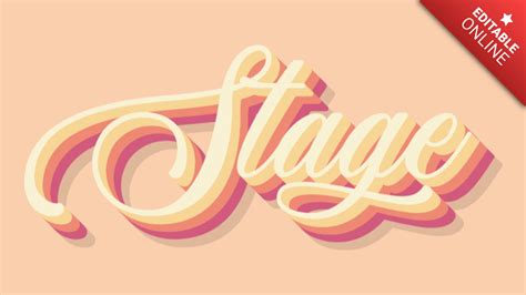 Stage Text Effect Generator