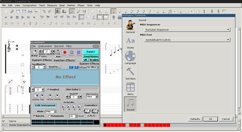 Using Zynaddsubfx As Sound Synthesizer In Tuxguitar