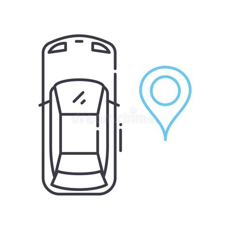 Satellite Navigation Linear Icons Set Gps Satellites Navigation Coordinates Tracking