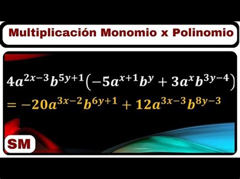 Multiplicaci N De Monomio Por Polinomio Youtube