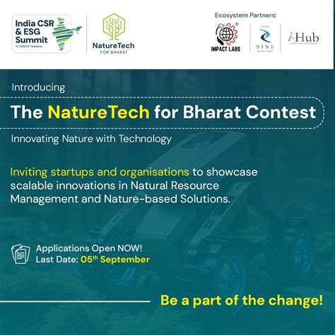 Join The Naturetech For Bharat Contest By Ices Sanket Savaliya Posted
