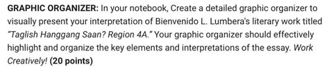 GRAPHIC ORGANIZER In Your Notebook Create A StudyX
