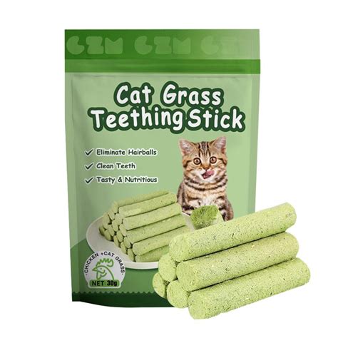 Pet Cat Grass Stick Cat Grass Stick Hair Removal Ball Mild Hair Removal