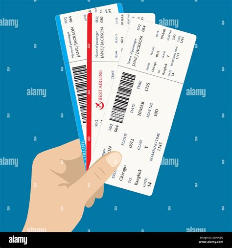 Several Boarding Passes Tickets With Qr2 Code In Hand Flat Design