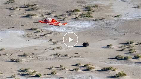 Space Capsule Brings Nasas First Asteroid Samples To Earth The New