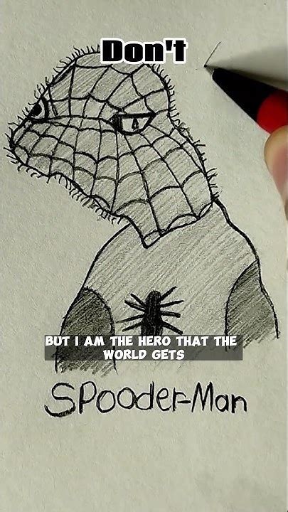 How To Draw Spooder Man Drawing Spiderman Spooderman Youtube