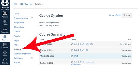 Creating A Syllabus Using Designplus Teach Usu