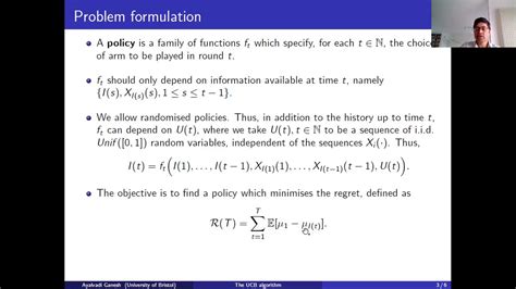 Lecture 3 The Ucb Algorithm Youtube