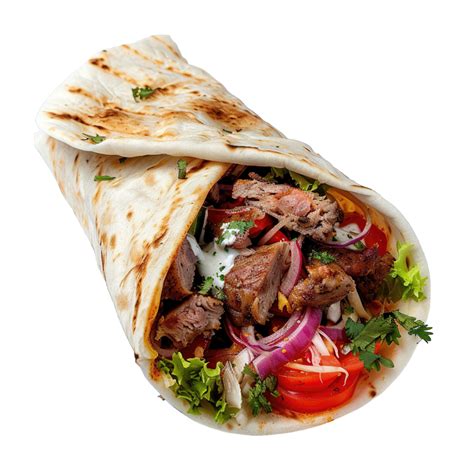 Grilled Shawarma With Meat And Vegetables 48111983 Png