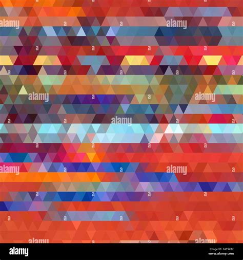 Vector Abstract Geometric Triangular Background With Stripes Tabby