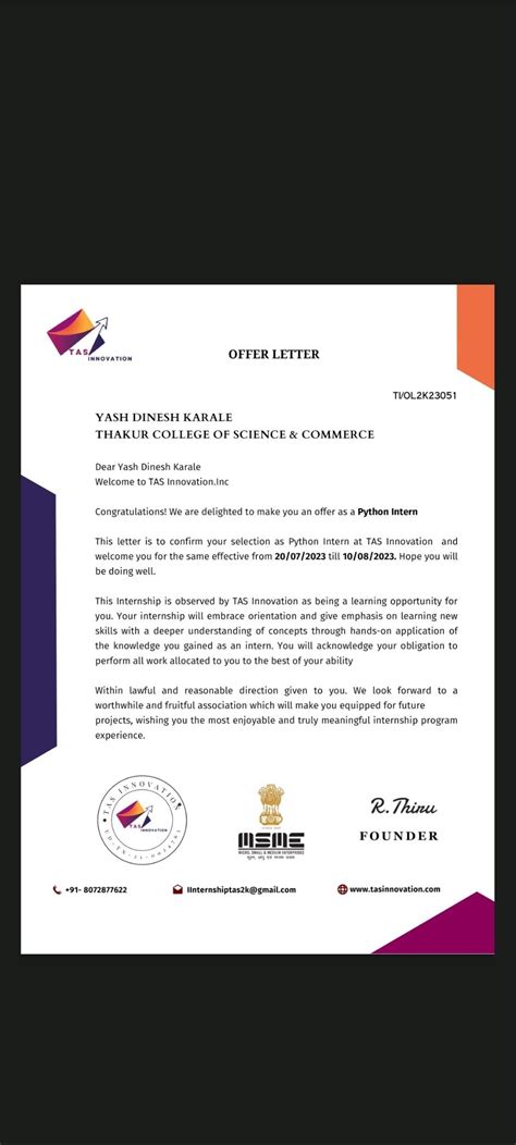 Yash Karale On Linkedin Internship Tasinnovation Tasinternship
